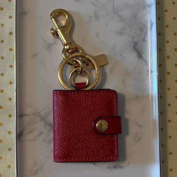 Coach | Accessories | Coach Keyring With Mini Leather Photo Holder With ...